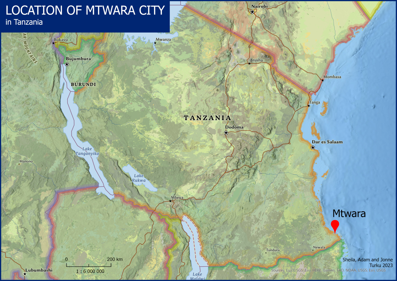 Roads of Mtwara (Tanzania): The importance of background data ...